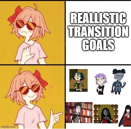 Realistic transition goals format - Imgflip