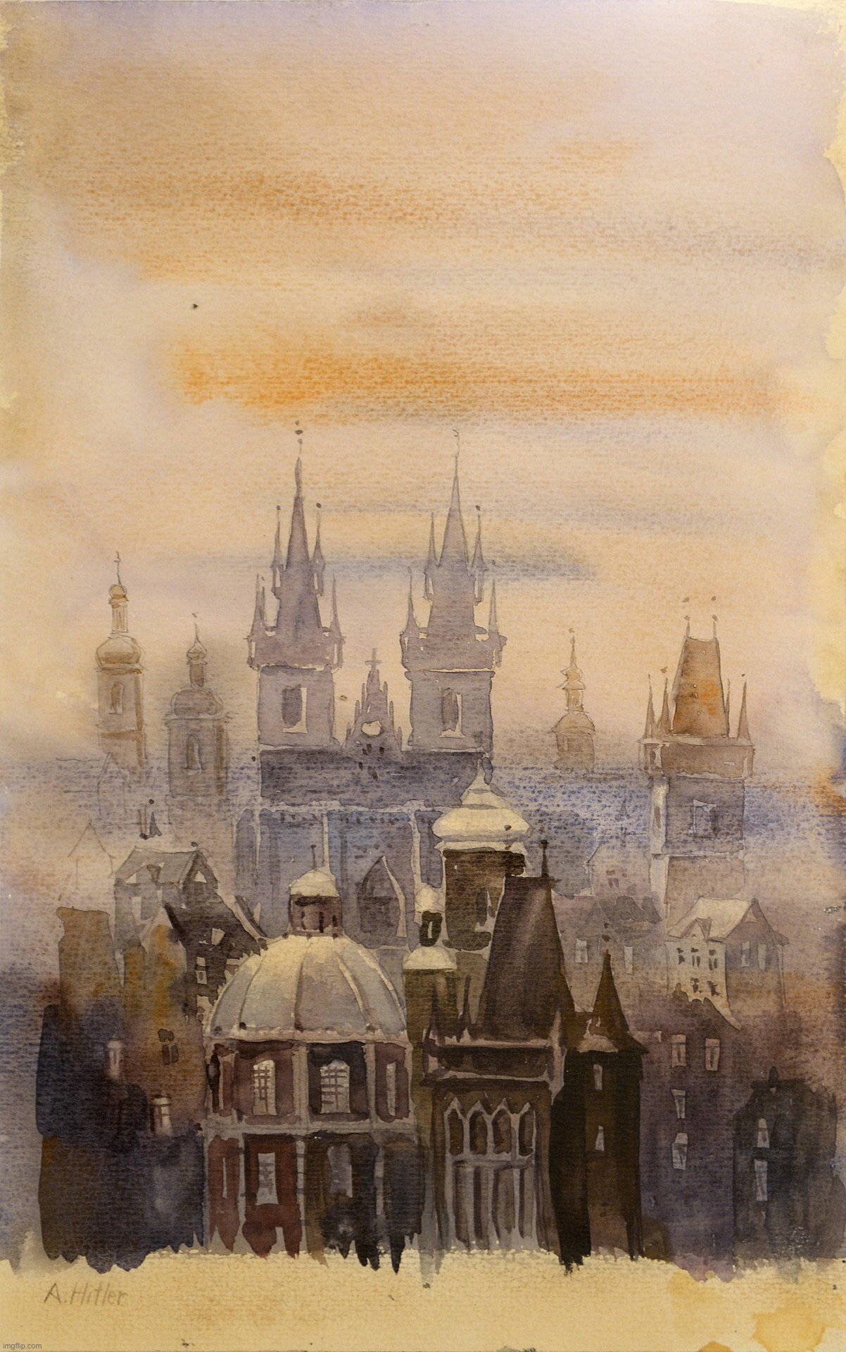 Prague in the Fog - Adolf H. - Imgflip