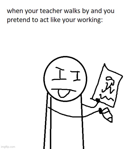 pretending to work - Imgflip