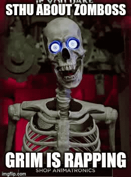 Sthu about Zomboss.Grim is Rapping - Imgflip