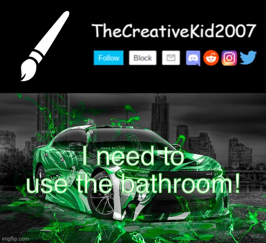 Image tagged in thecreativekid2007 announcement template normal version - Imgflip