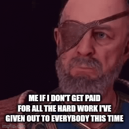 Simple equation: when the man does the job he's supposed to get paid ...