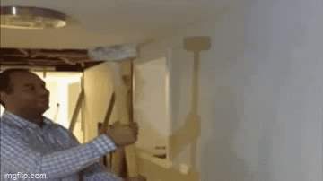 Oof, banging the wall failure - Imgflip