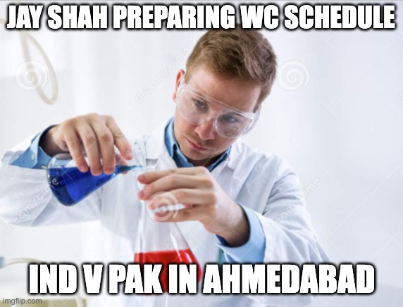 Scientist mixing chemicals - Imgflip