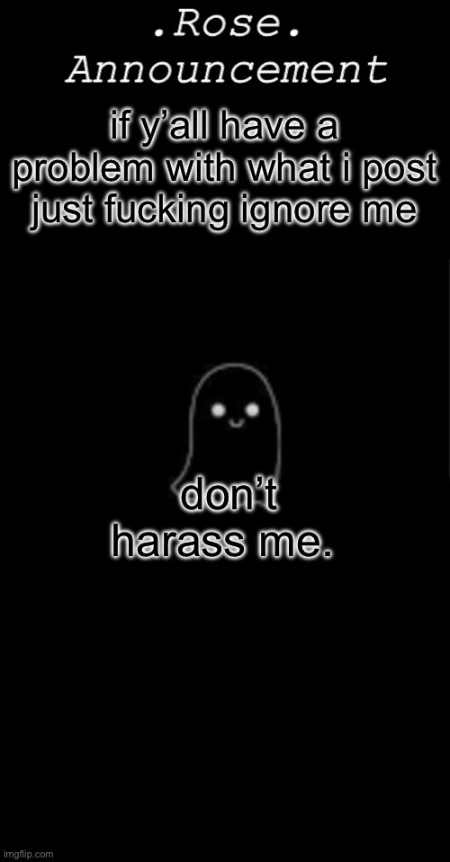 don’t start an argument just ignore my posts? and honestly why do ...