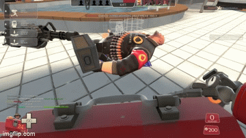 building a mini-sentry in this Heavy's corpse - Imgflip