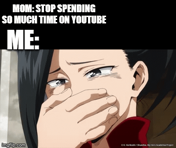 Yaoyorozu Crying - Imgflip