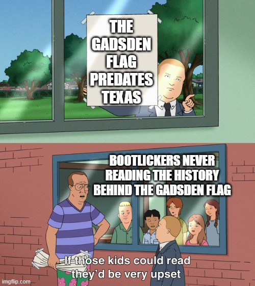 If those kids could read they'd be very upset - Imgflip