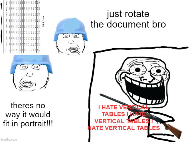 OH MY HECKIN GOODNESS!! MY TABLE IS IN LANDSCAPE AND FITS ON THE WHOLE ...