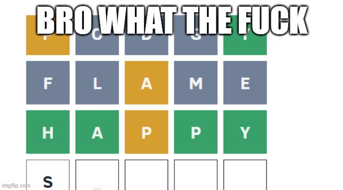 Image tagged in wordle - Imgflip