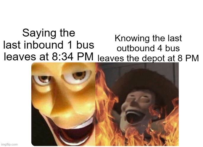 When the second bus won't be there... - Imgflip