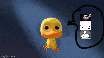 crying nerd duck - Imgflip
