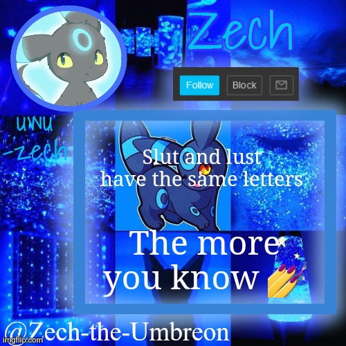 zech-the-umbreon announcement - Imgflip