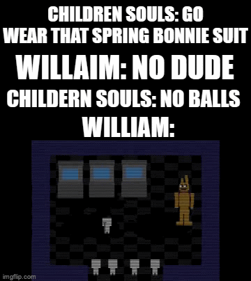 The real creation of springtrap - Imgflip