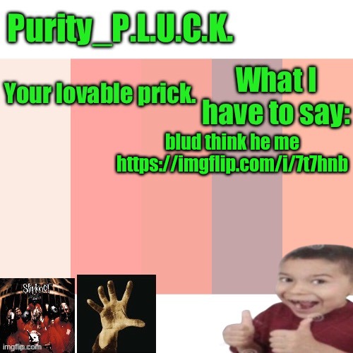 Purity_P.L.U.C.K. announcement - Imgflip