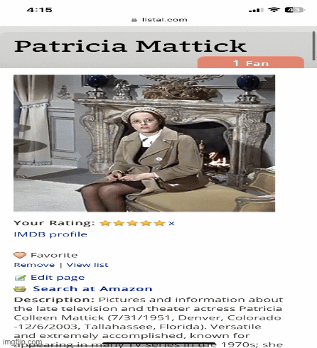 Listal page updated… - Imgflip