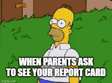 the report card - Imgflip