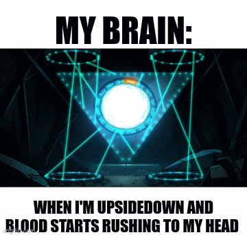 The blood is rushing to my head - Imgflip