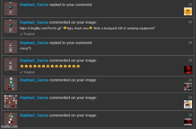 what is this dude problem with this 1 user - Imgflip