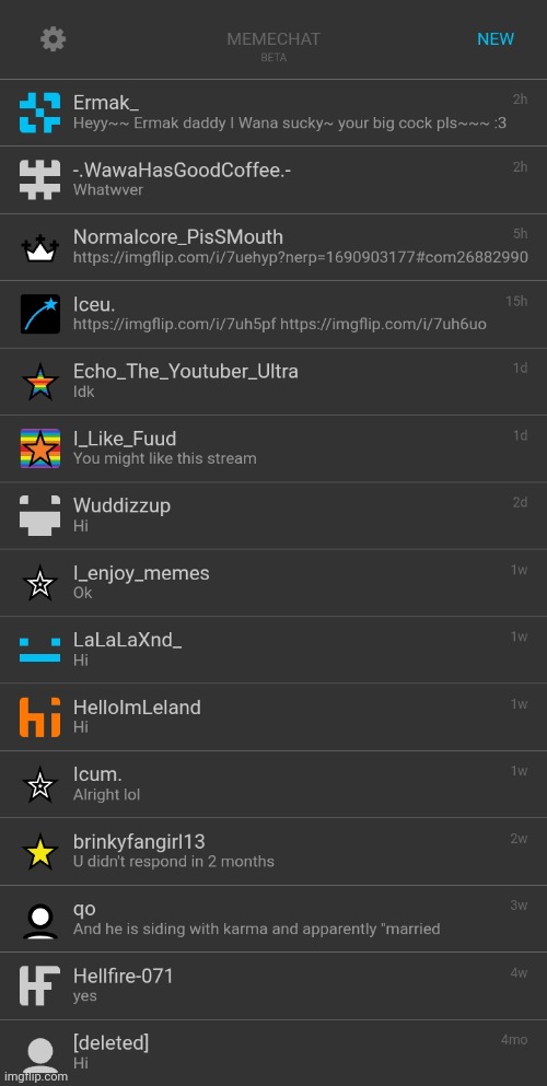 My memechats! - Imgflip