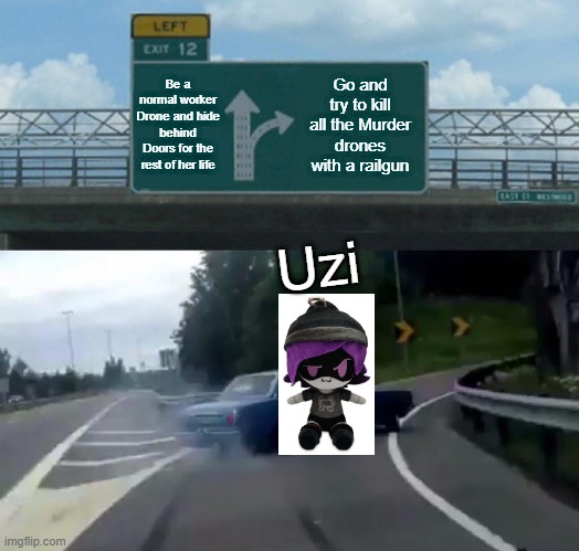 Uzi In the first episode - Imgflip