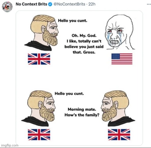 Brits 2 yanks 0 - Imgflip