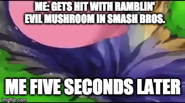 kirby falls into the abyss - Imgflip