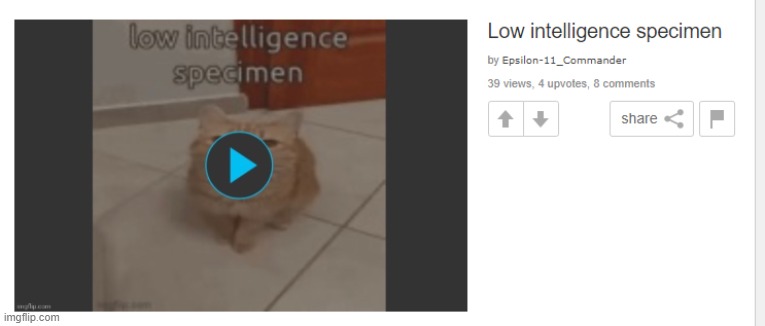 Low intelligence specimen - Imgflip