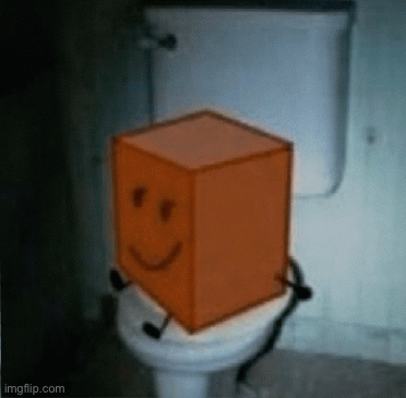 blocky sitting on toilet - Imgflip