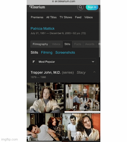 Pattye’s Kinorium entry… - Imgflip