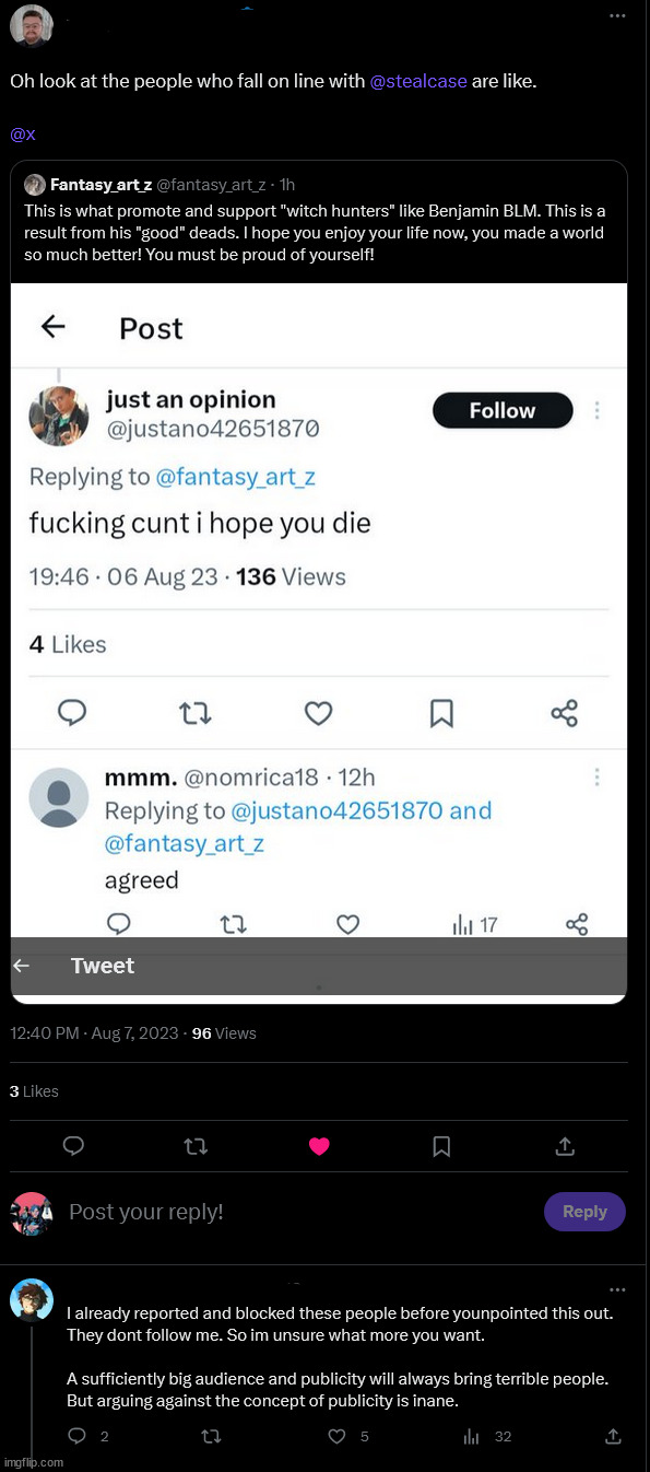 I dont know, maybe delete your tweets that form harrasment campaigns ...