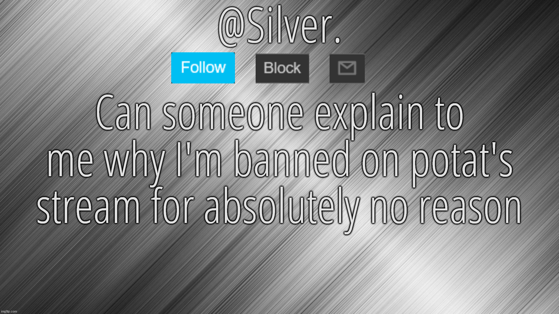 Silver Announcement Template 4.0 - Imgflip