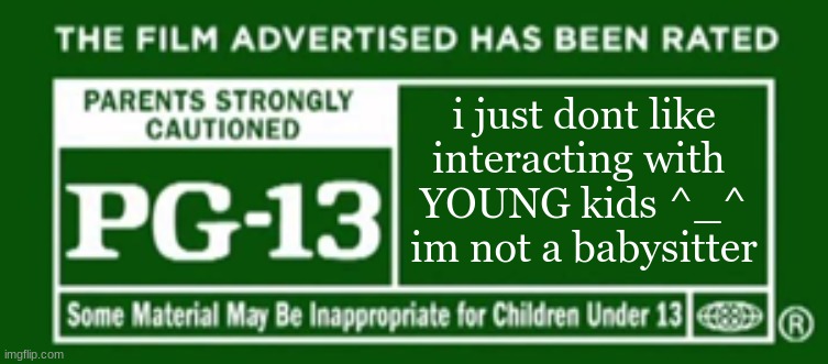 PG-13 - Imgflip