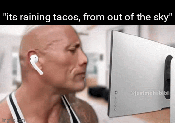 The Rock listening to music - Imgflip