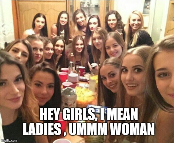 Interested Girl Group - Imgflip