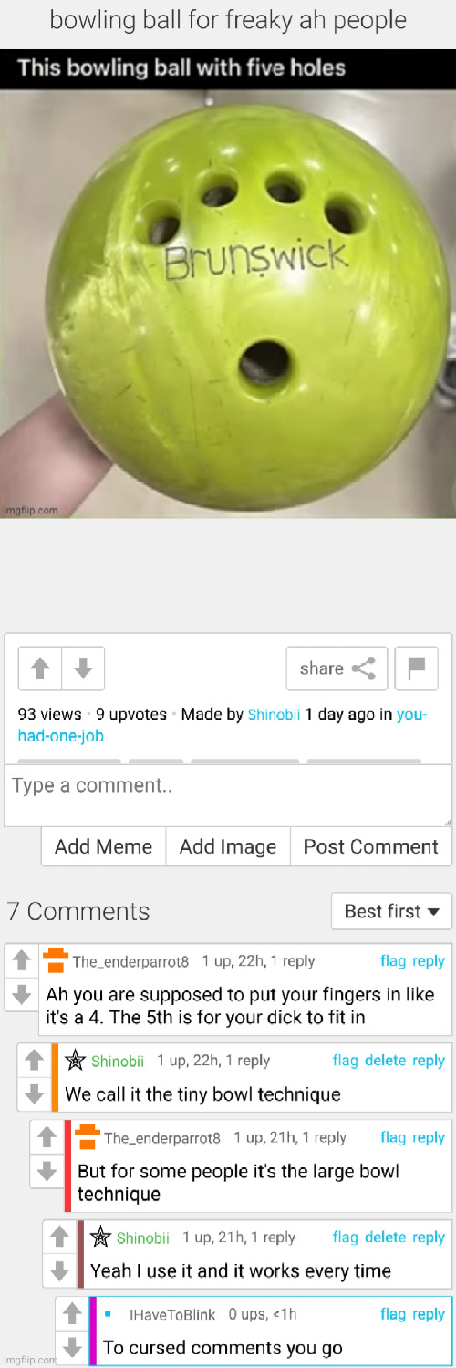 our favorite way to bowl - Imgflip