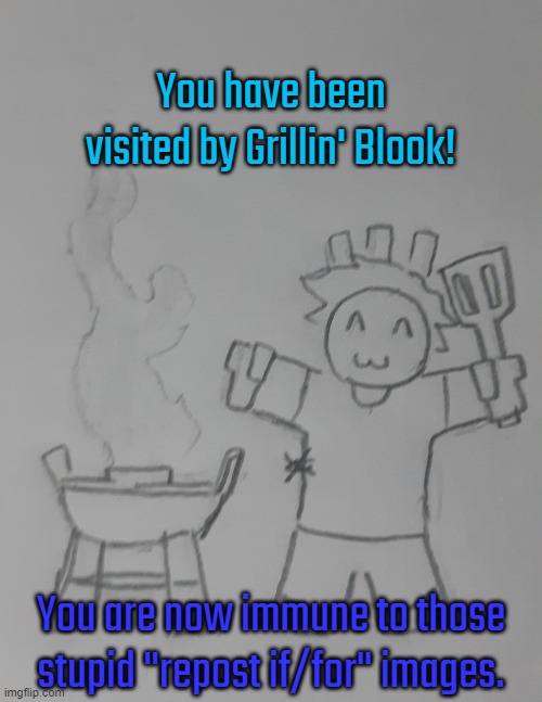 Blook and his grill - Imgflip