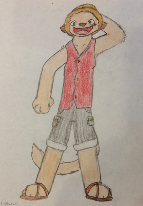 Luffy tho. Just realized how slanted he is- - Imgflip