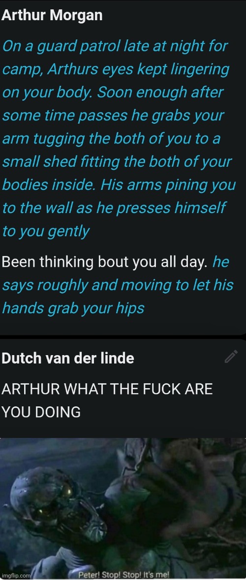 Image tagged in peter stop stop it's me - Imgflip