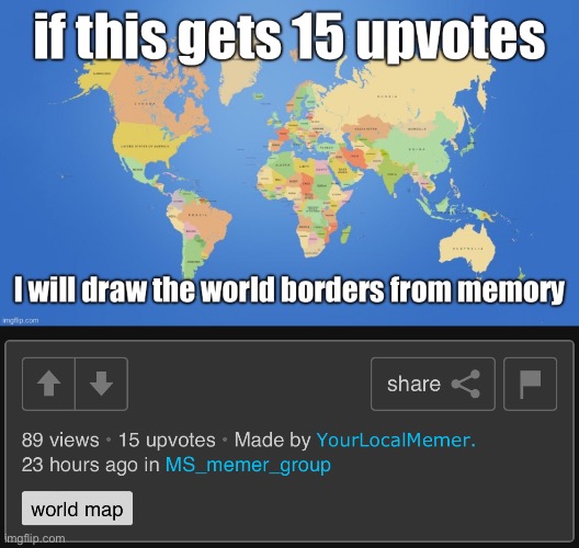 I hit the upvote goal… I’ll do it later - Imgflip