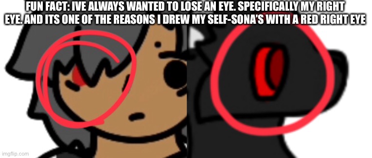 My cat almost scratched my eye out once but she missed and now i have a ...