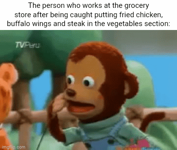 Vegetables section - Imgflip