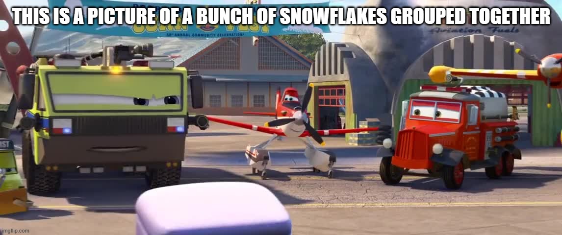 A bunch of snowflakes - Imgflip