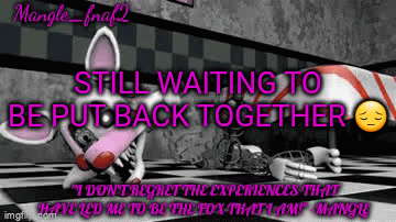 Mangle_fnaf2's gif announcement template - Imgflip