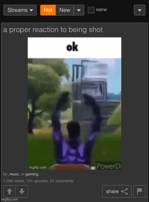 holy fish I’m at the top of all streams (yes I have nsfw off cry about ...