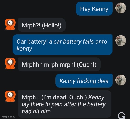 They fucking killed Kenny again - Imgflip