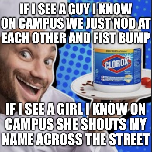 Chef serving clorox - Imgflip