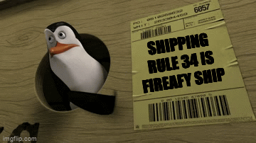 Penguin pointing at shipping label - Imgflip