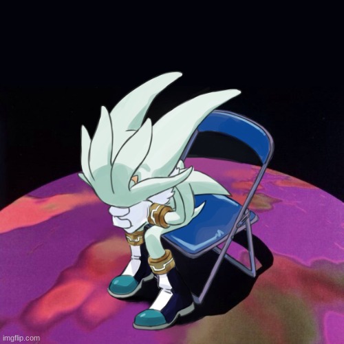 silver in chair - Imgflip