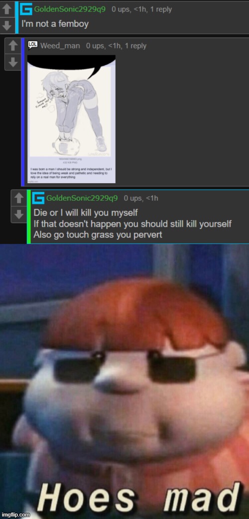 Image tagged in hoes mad - Imgflip